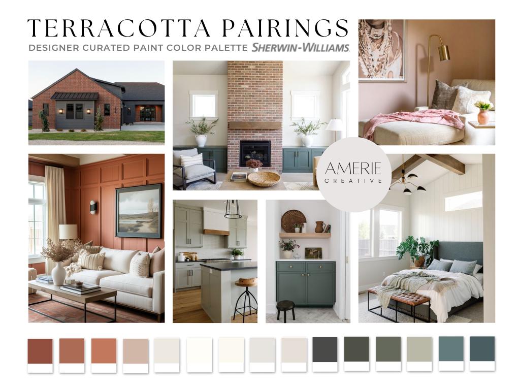 Terracotta Paint Color Palette Sherwin Williams Paint Palette Terra ...