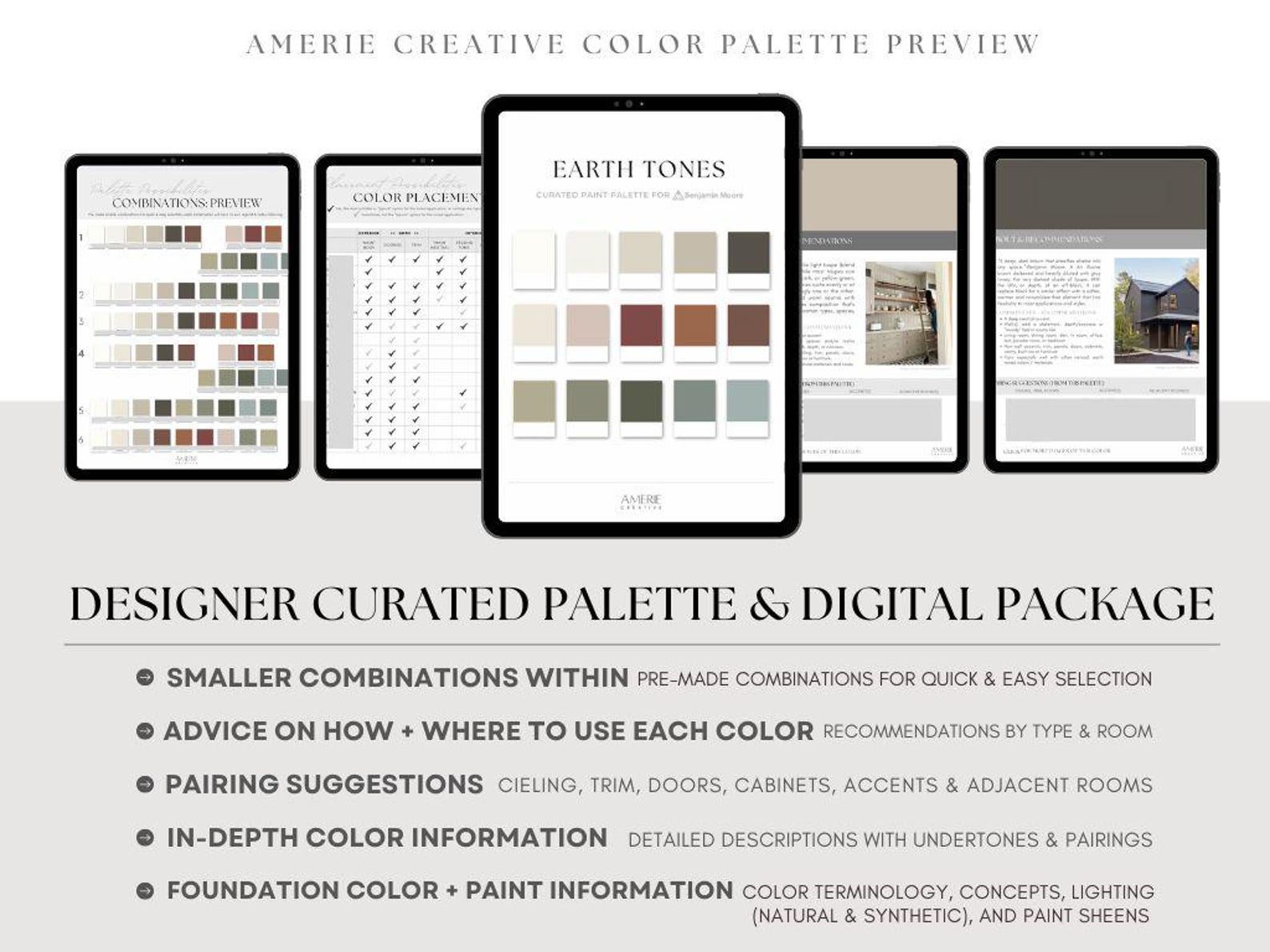 Earth Tones Paint Color Palette Benjamin Moore Paint Palette | Earthy ...