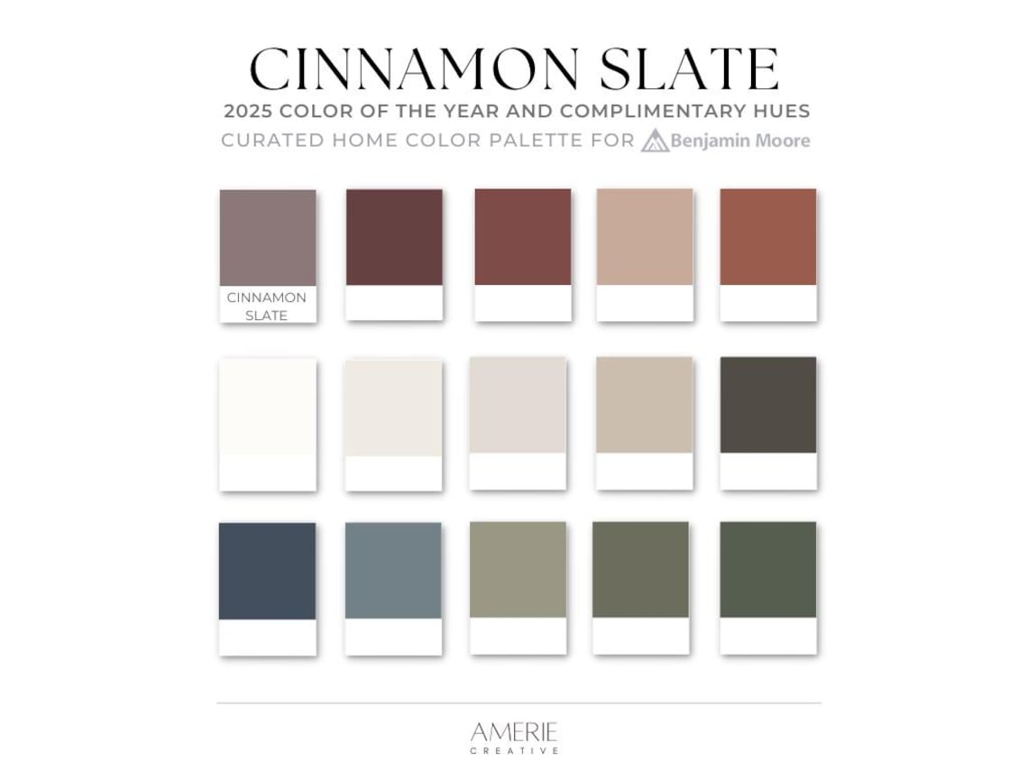 Cinnamon Slate Benjamin Moore Paint Palette 2025 Paint Colors Whole ...