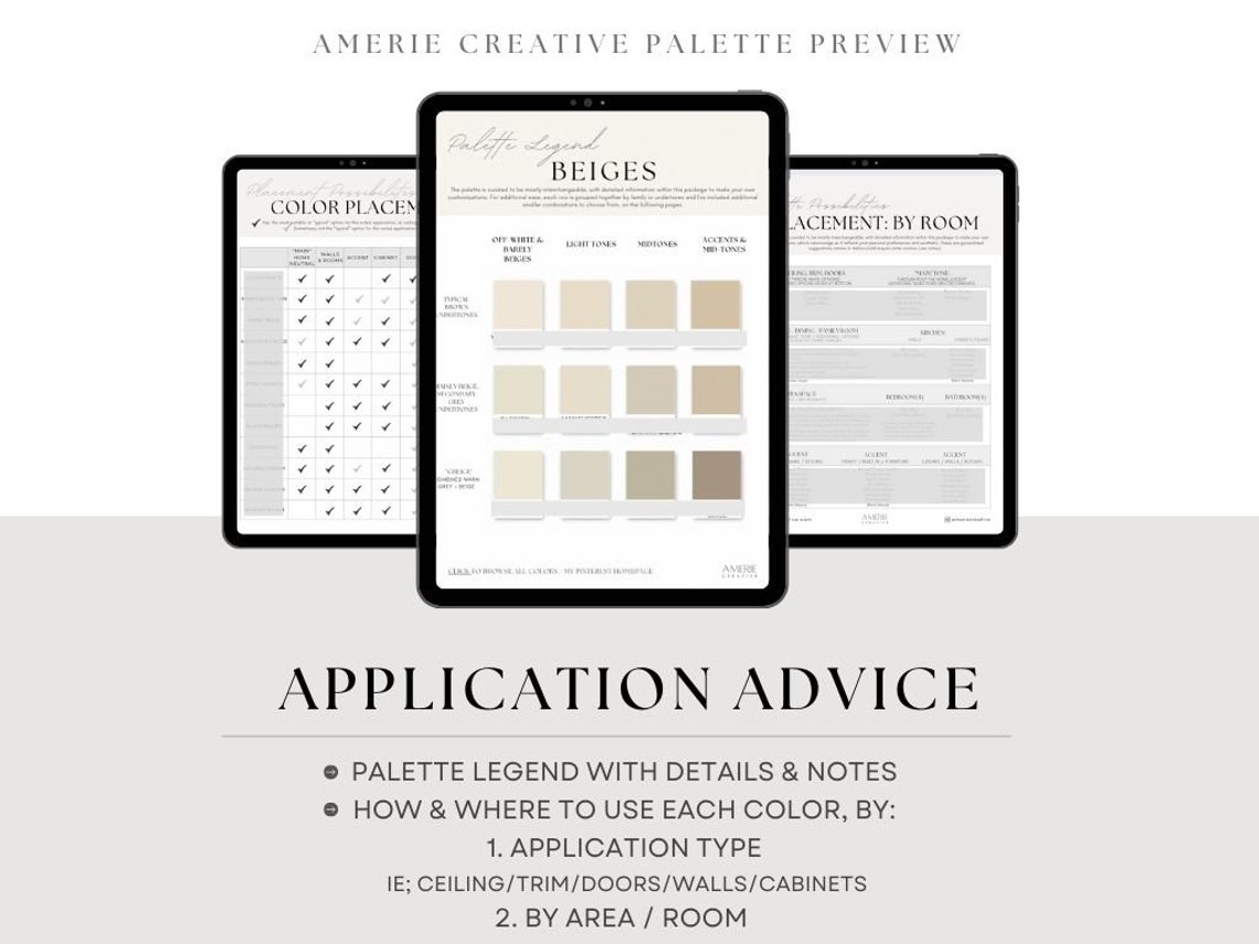 Beige Paint Color Palette Benjamin Moore Paint Palette Beige House ...