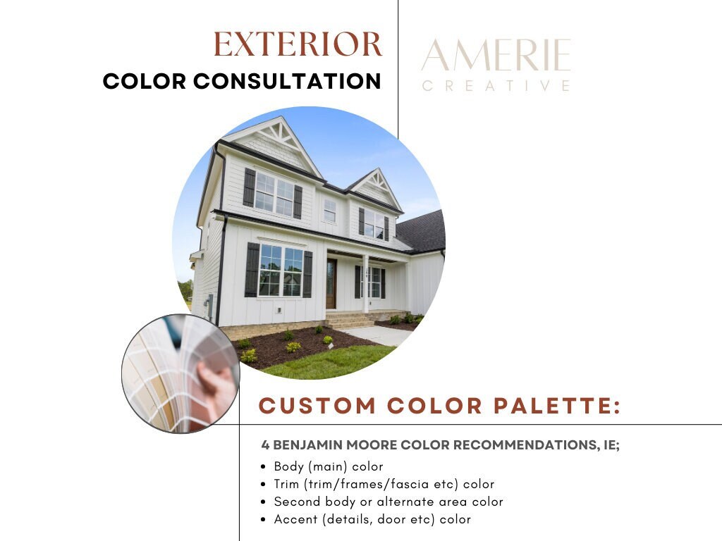 Exterior Color Consultation Exterior Custom Colour Palette for Benjamin ...
