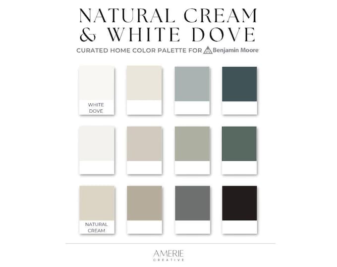 Blue Paint Color Palette Benjamin Moore Paint Palette Whole House Paint ...
