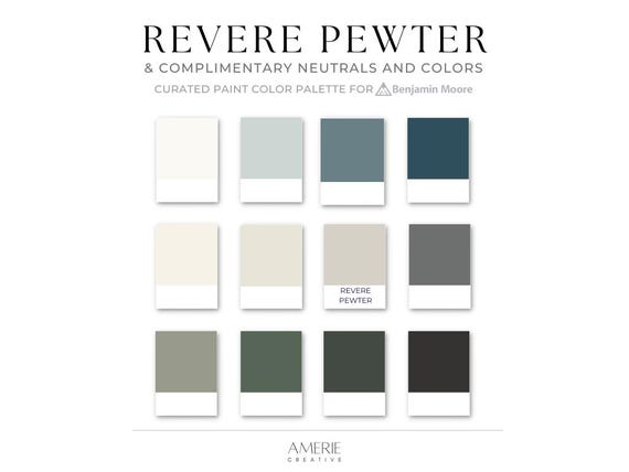 Pewter Color Chart Sherwin Williams Pewter Green Paint Color Palette