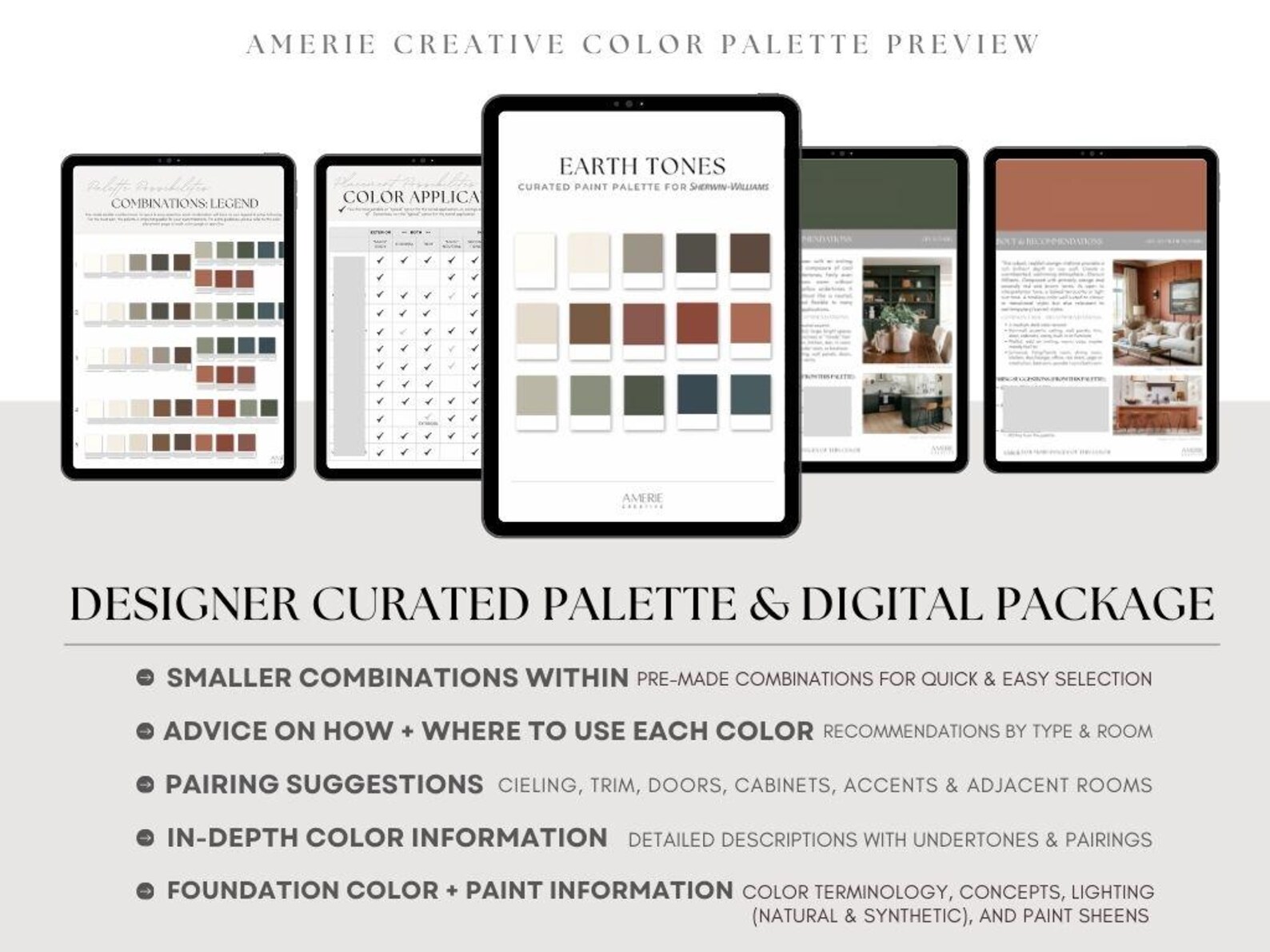 Earth Tones Paint Color Palette Sherwin Williams Paint Palette | Whole ...