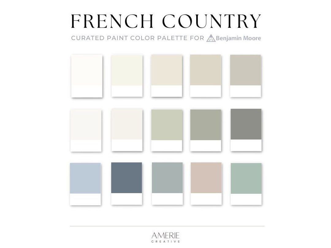 French Country House Color Palette Benjamin Moore Paint Palette French ...