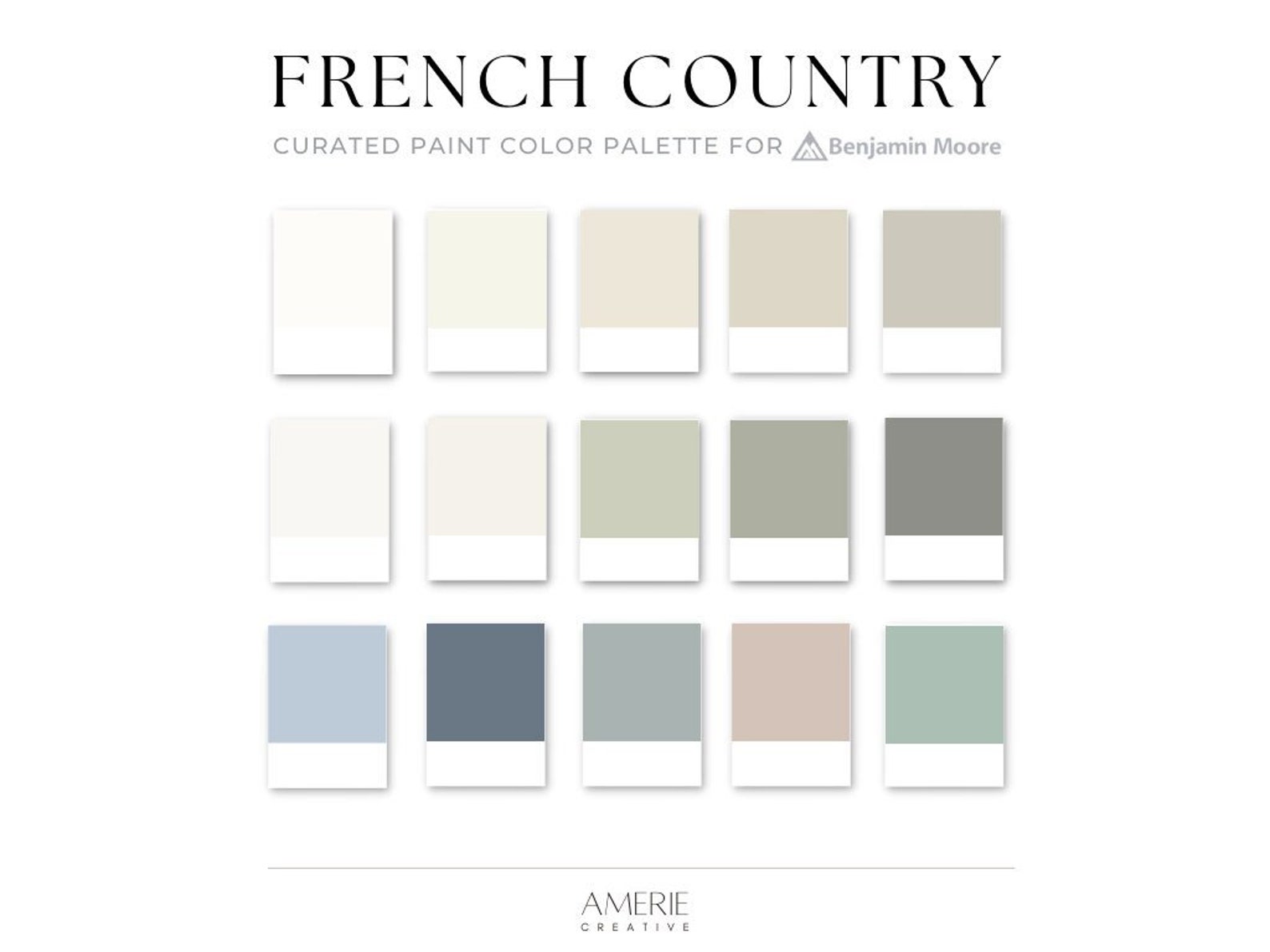 French Country House Color Palette Benjamin Moore Paint Palette French ...