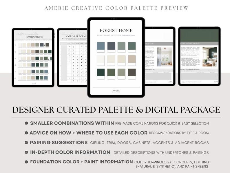 Forest Home Paint Color Palette Benjamin Moore Mountain House Paint ...