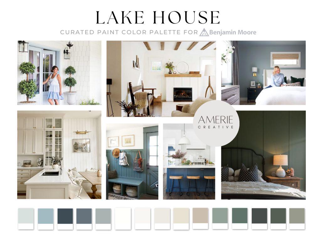 Lakehouse Paint Color Palette Benjamin Moore Lake House Paint Color ...