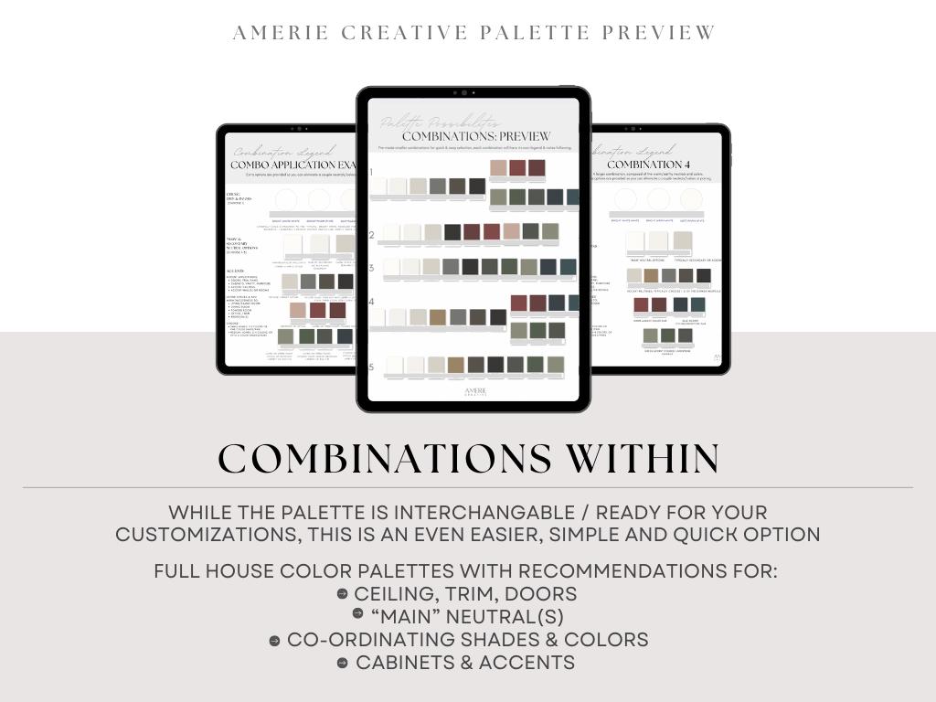 Modern Cottage Color Palette Benjamin Moore Paint Color Palette | Moody ...
