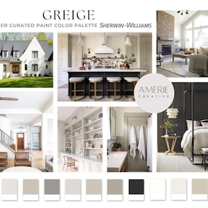 Greige Paint Color Palette Sherwin Williams Paint Palette Greige House ...