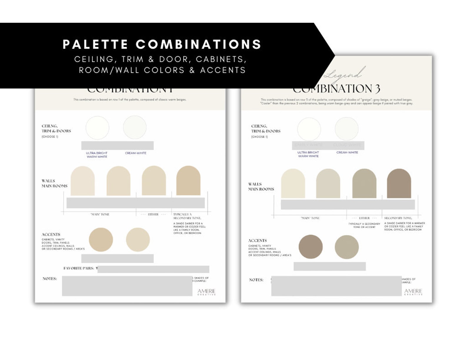 Beige Paint Color Palette Benjamin Moore Cozy Neutral, Classic Beige ...