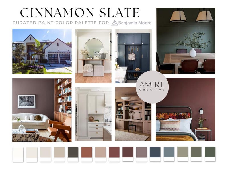 Cinnamon Slate Benjamin Moore Paint Palette 2025 Paint Colors Whole ...