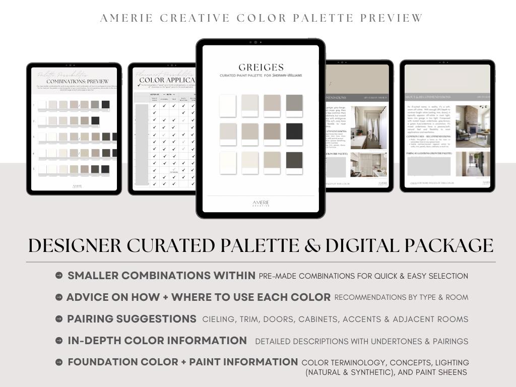 Greige Paint Color Palette Sherwin Williams Paint Palette Greige House ...