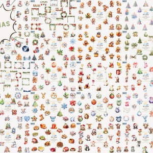 Watercolor Clipart Bundles Lifetime Full Store Access Bonus Wall Art ...