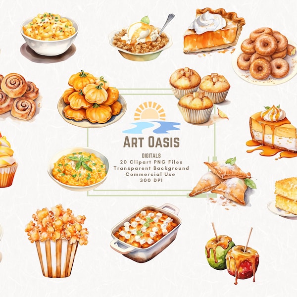 Fall Clipart for Commercial Use - Etsy