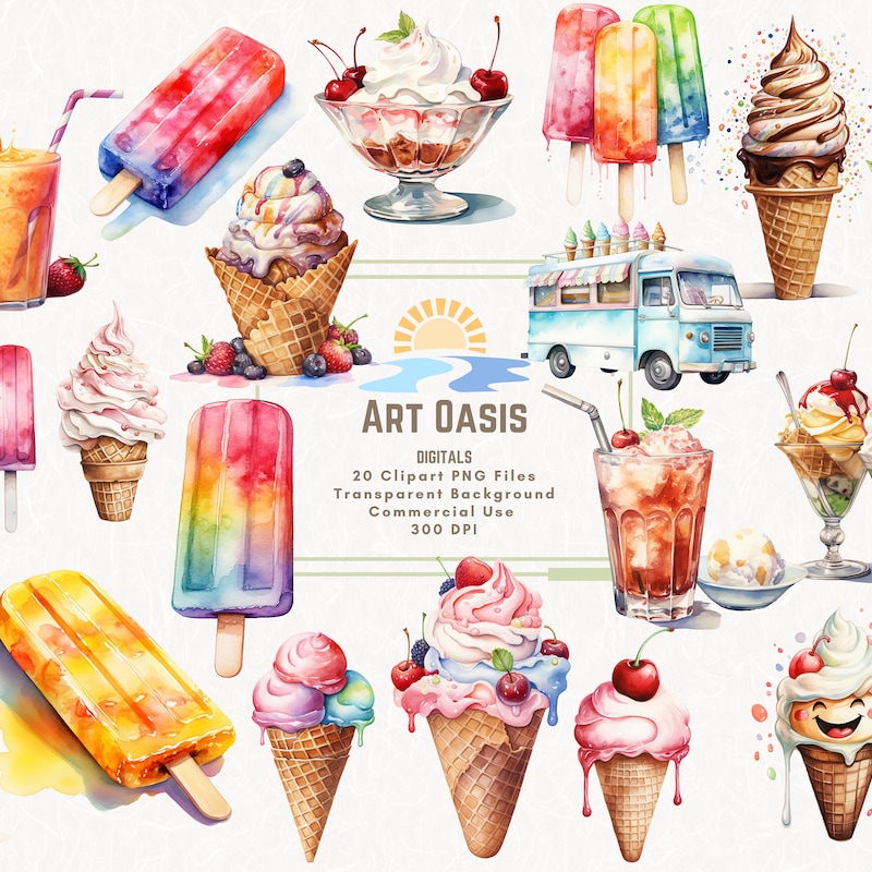 Ice Cream Graphics - Etsy