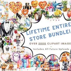 Entire Whole Store Clipart Bundle PNG Graphics 5000 Images Unlimited ...