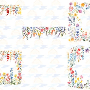 20 Colorful Larkspur July Birth Month Borders PNG Wreaths and Floral ...