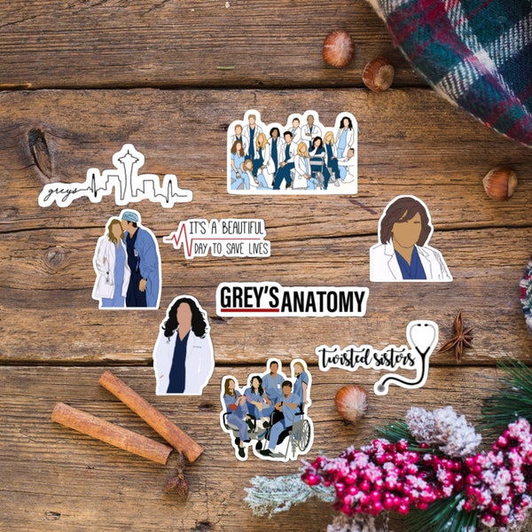 Greys Anatomy Stickers - Etsy