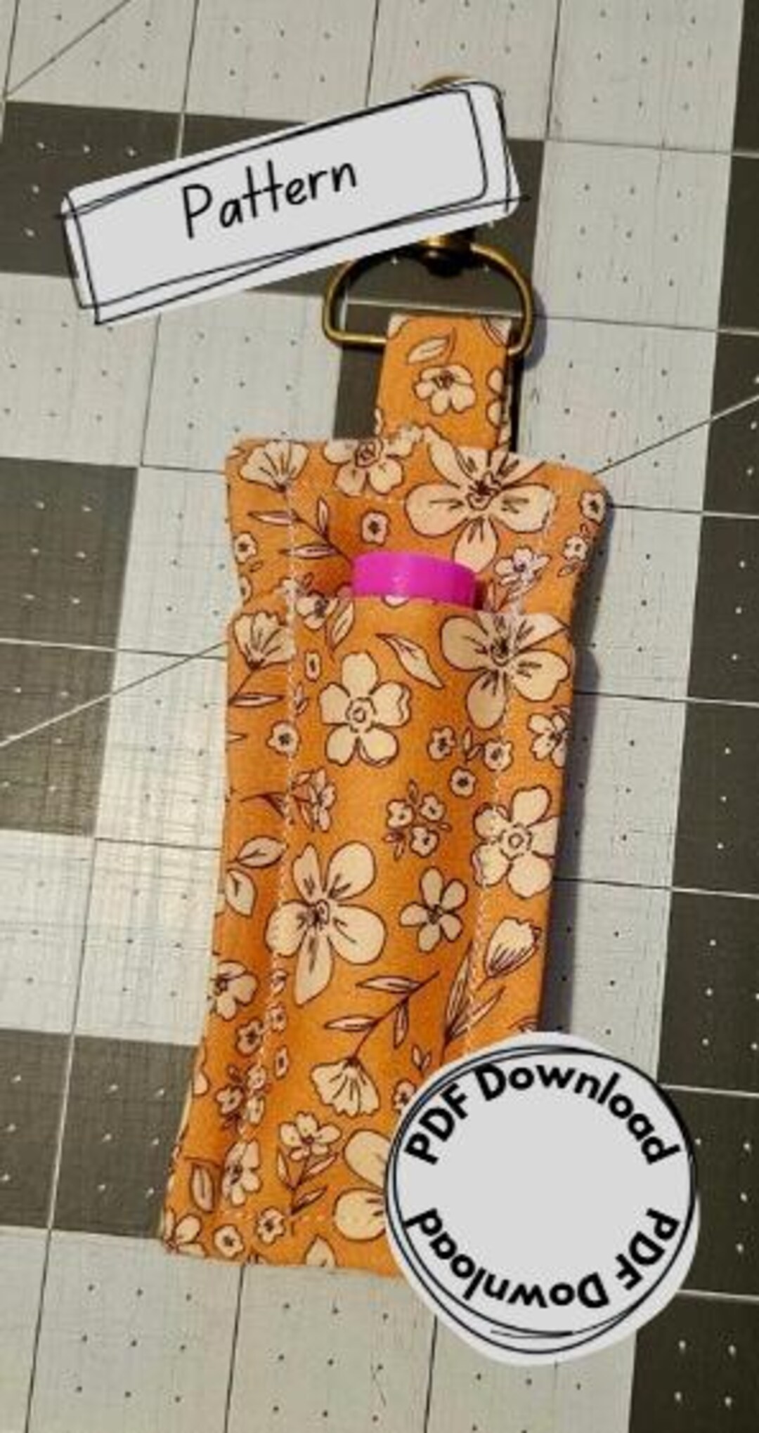 Chapstick Keychain Pattern - Instant Download - Etsy