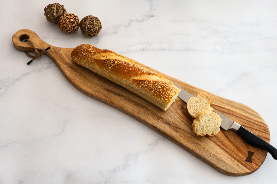 Long Camphor Laurel Serving Paddle Perfect as a Bread Board. Measures ...