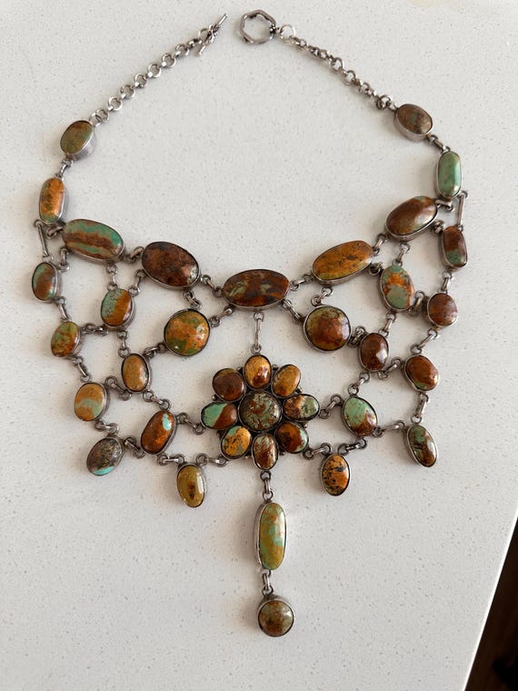Vintage Royston Turquoise & Sterling Silver Multi-Str… - Gem