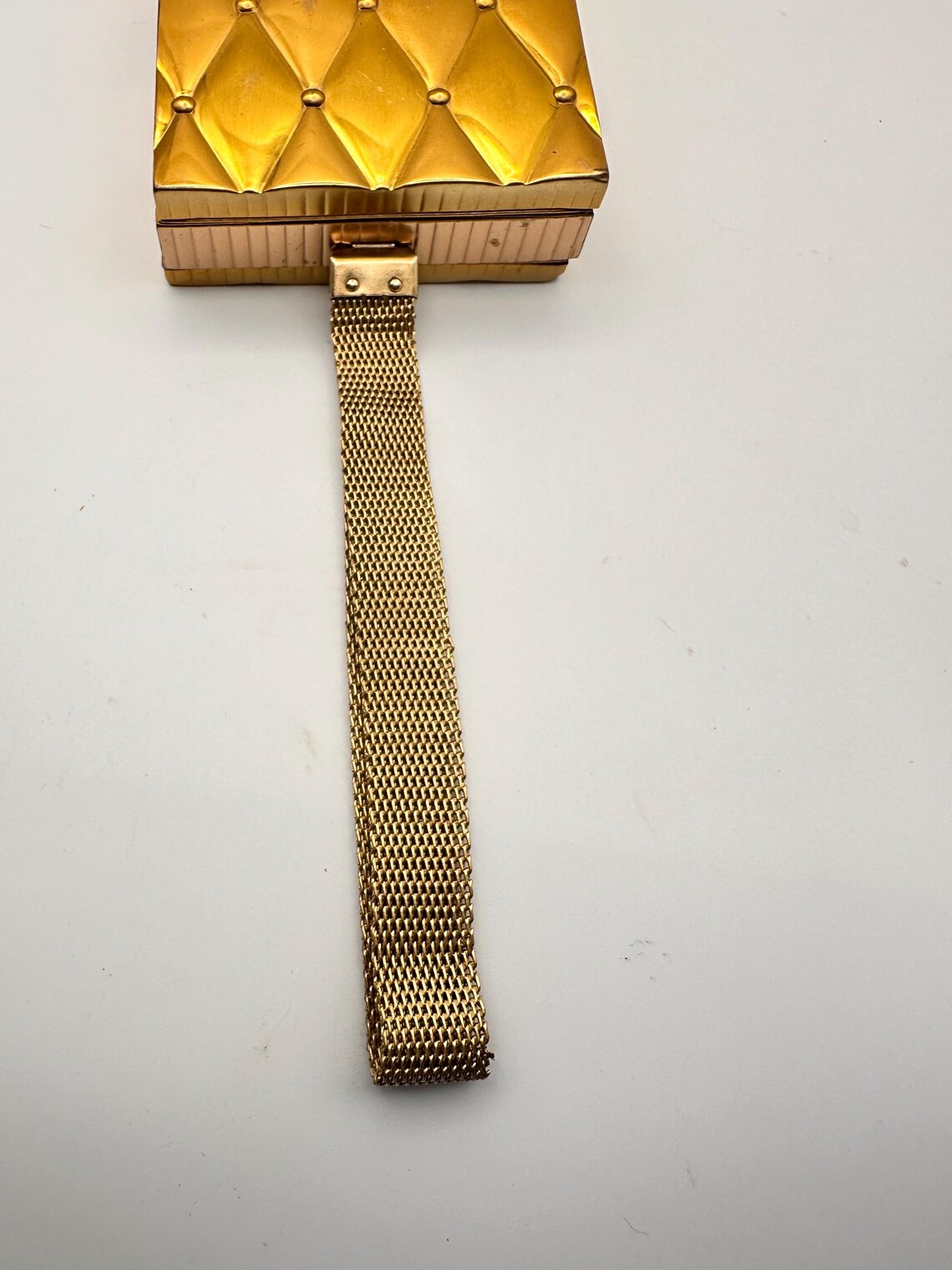 Vintage Gold Evans Carryall Compact,vintage 1940s Gold Evans Minaudiere ...