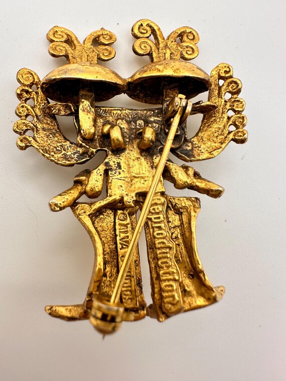 VNTG Alva Studios Aztec God Museum Reproduction Gold … - Gem