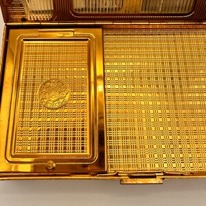 Vintage Gold Evans Carryall Compact,vintage 1940s Gold Evans Minaudiere ...