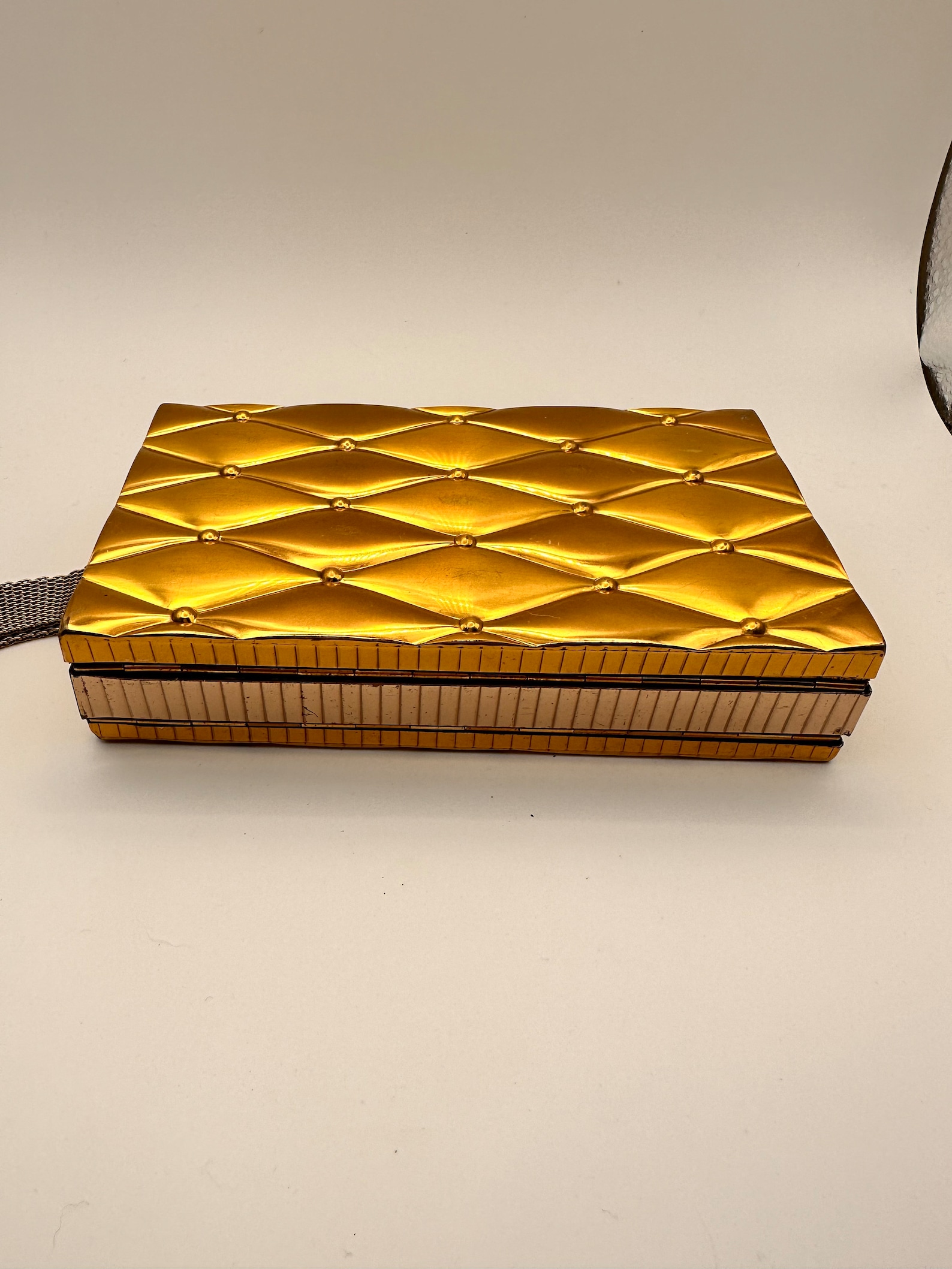 Vintage Gold Evans Carryall Compact,vintage 1940s Gold Evans Minaudiere ...