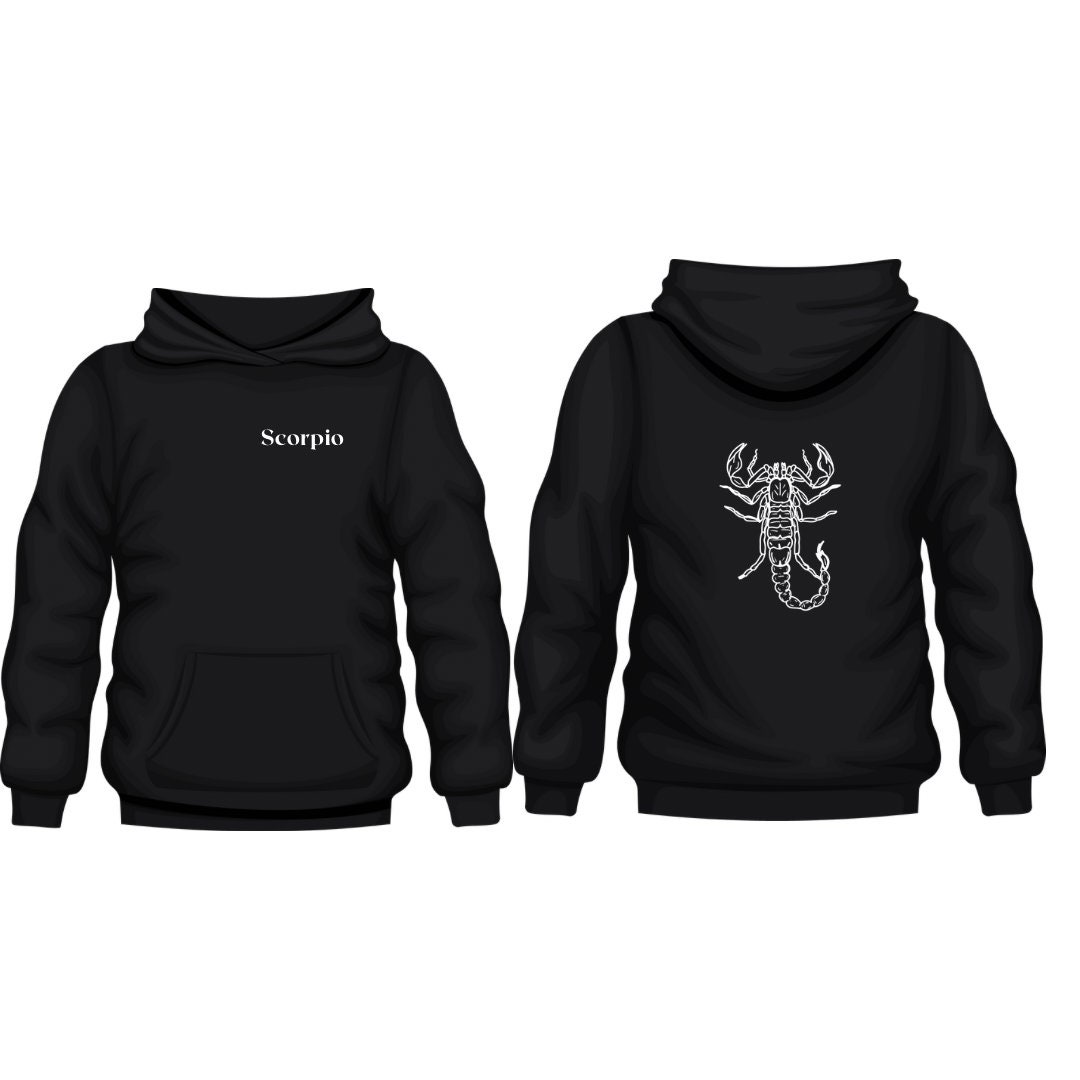 Scorpio Zodiac Sign Comfy Hoodie Designs - Etsy