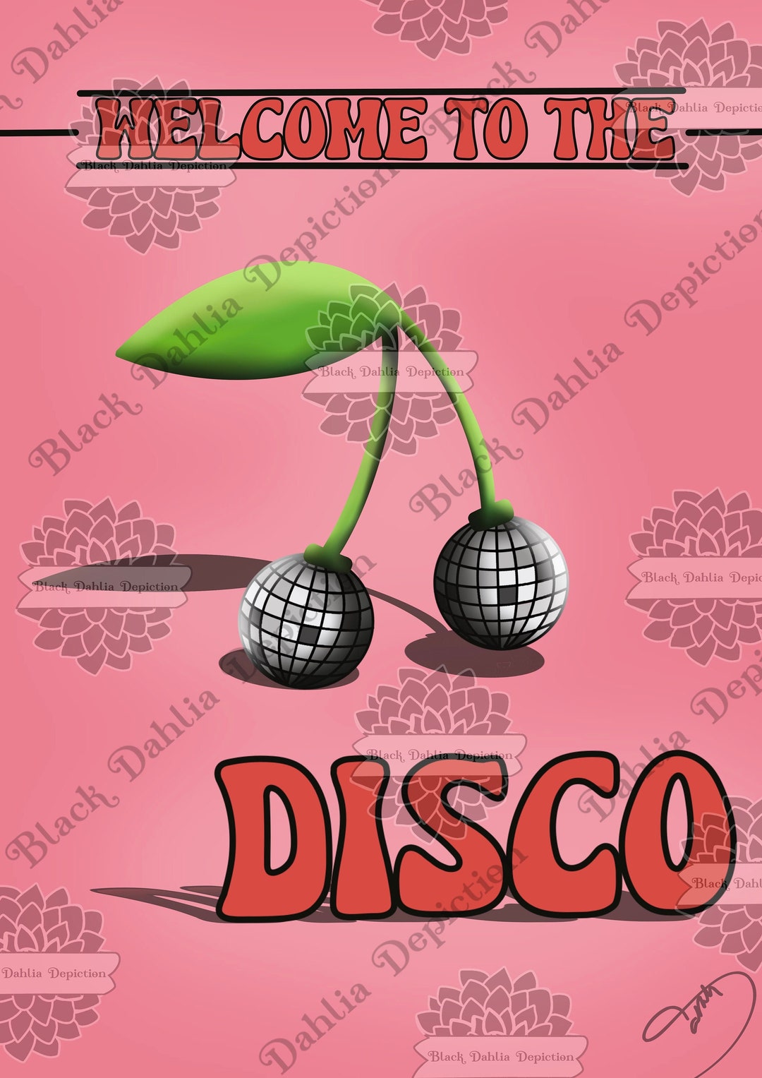 Digitial Art for Printing Custom 80's Disco Vibes, Printable, Custom ...