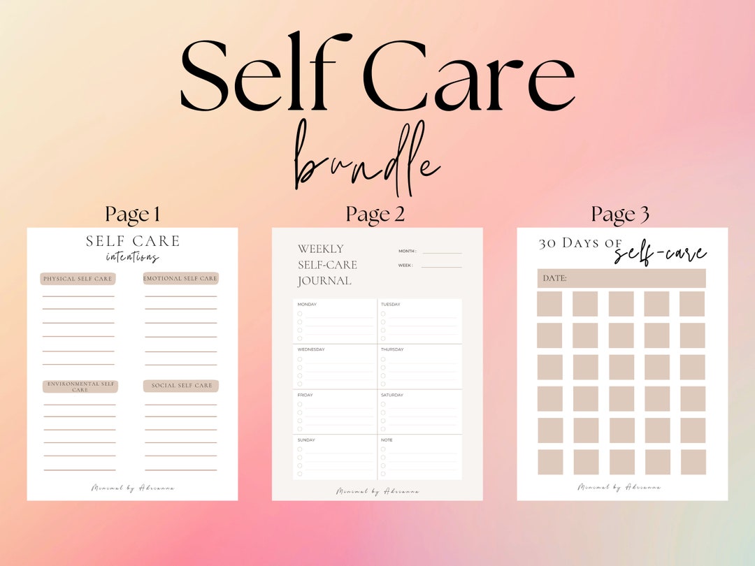 Self-care Pages Bundle - Etsy