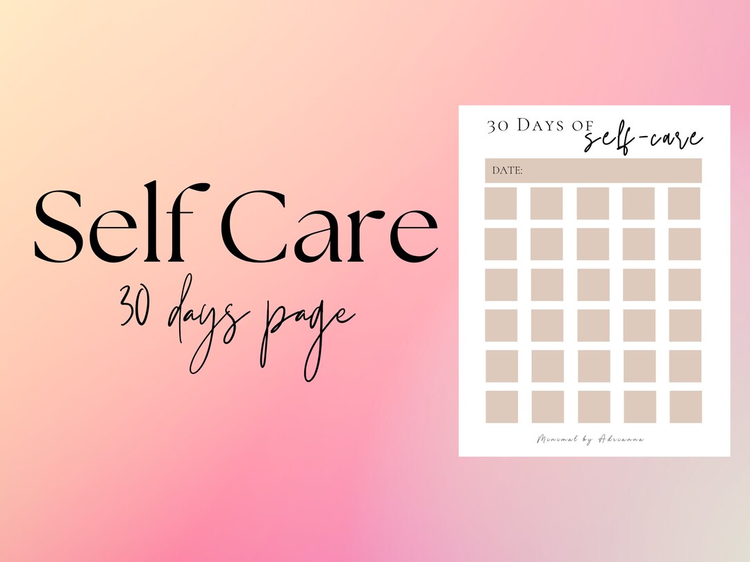 30 Days of Self-care - Etsy