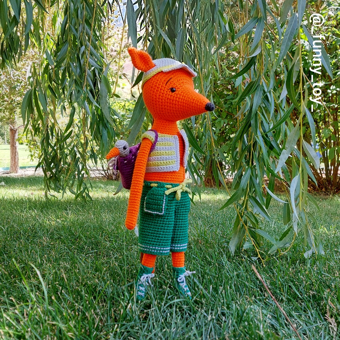 Fox Easy Pattern Crochet Long Legs Fox Amigurumi PDF Crochet Toy ...