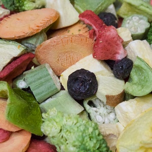 Organic Large Bird/parrot Chop: Freeze Dry Fruits and Veggies Chop ...