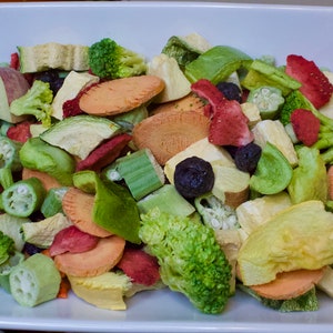 Organic Large Bird/parrot Chop: Freeze Dry Fruits and Veggies Chop ...