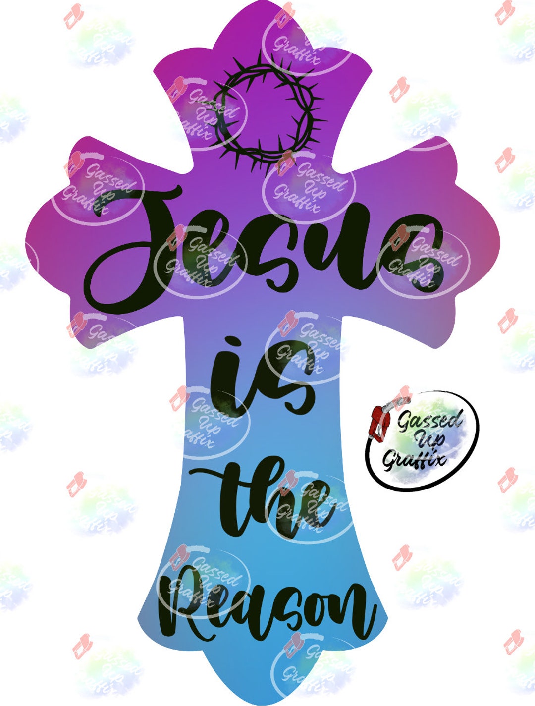 Jesus is the Reason Cross PNG - Etsy
