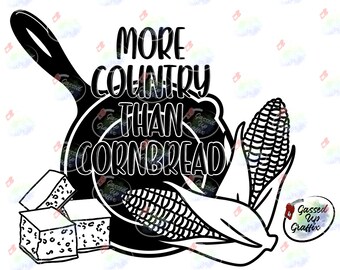Country as Cornbread Svg - Etsy