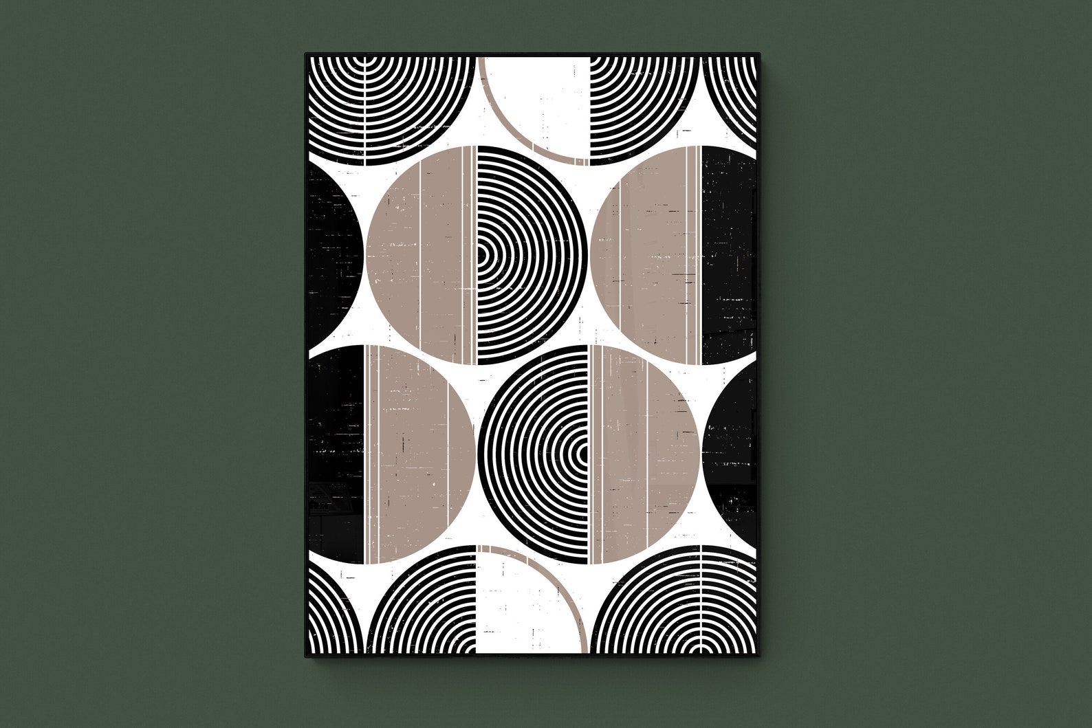 Mid-century Modern Print, Contemporary Boho Print, Printable Wall Art ...