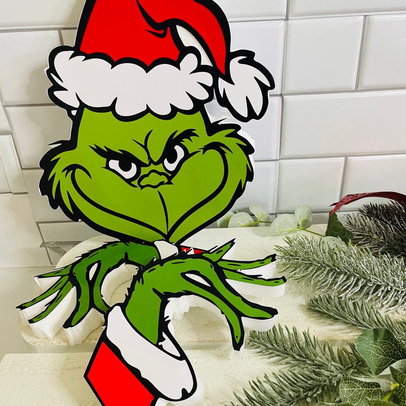Grinch Cut Out Printable - Etsy