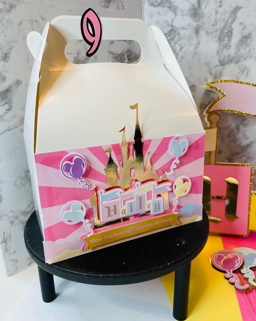 The Disney Park Theme Gable Boxes, Treats Box, Party Favors,disney ...