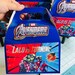Avengers Marble Gable Boxes With Foil Affect, Treats Box, Party Favors ...