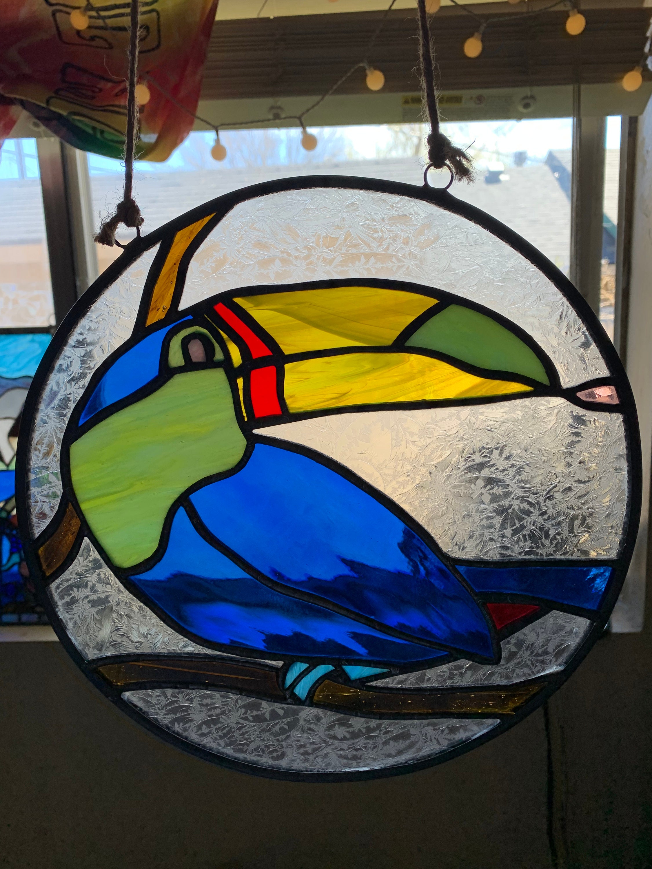 Stained Glass Tucan Sun Catcher - Etsy