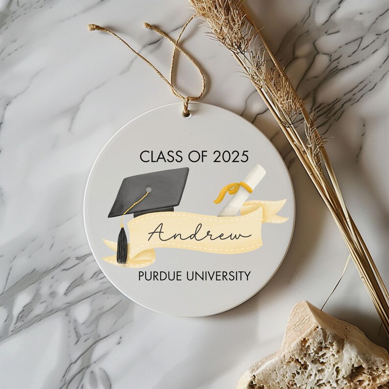 Class of 2025 Graduation Ornament, Personalized Graduation Gift, High ...