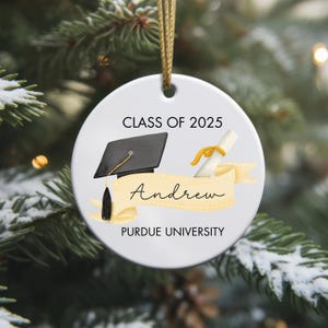 Class of 2025 Graduation Ornament, Personalized Graduation Gift, High ...