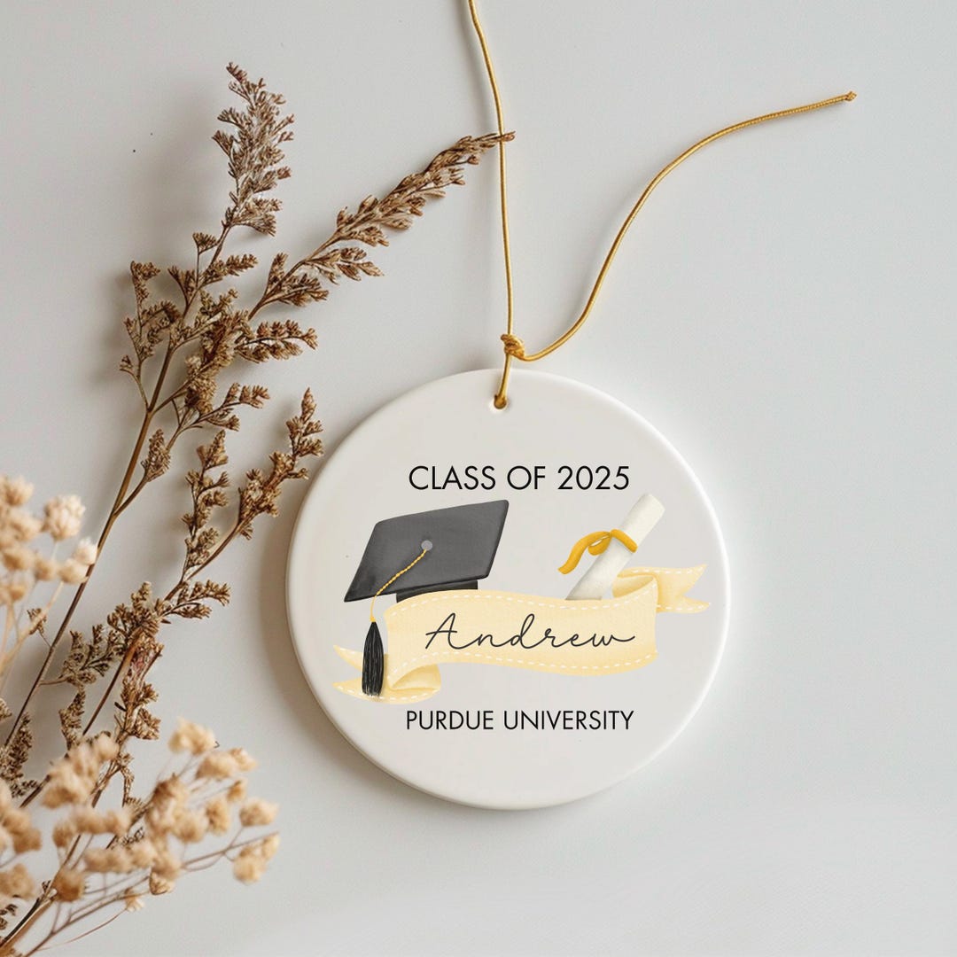 Class of 2025 Graduation Ornament, Personalized Graduation Gift, High ...