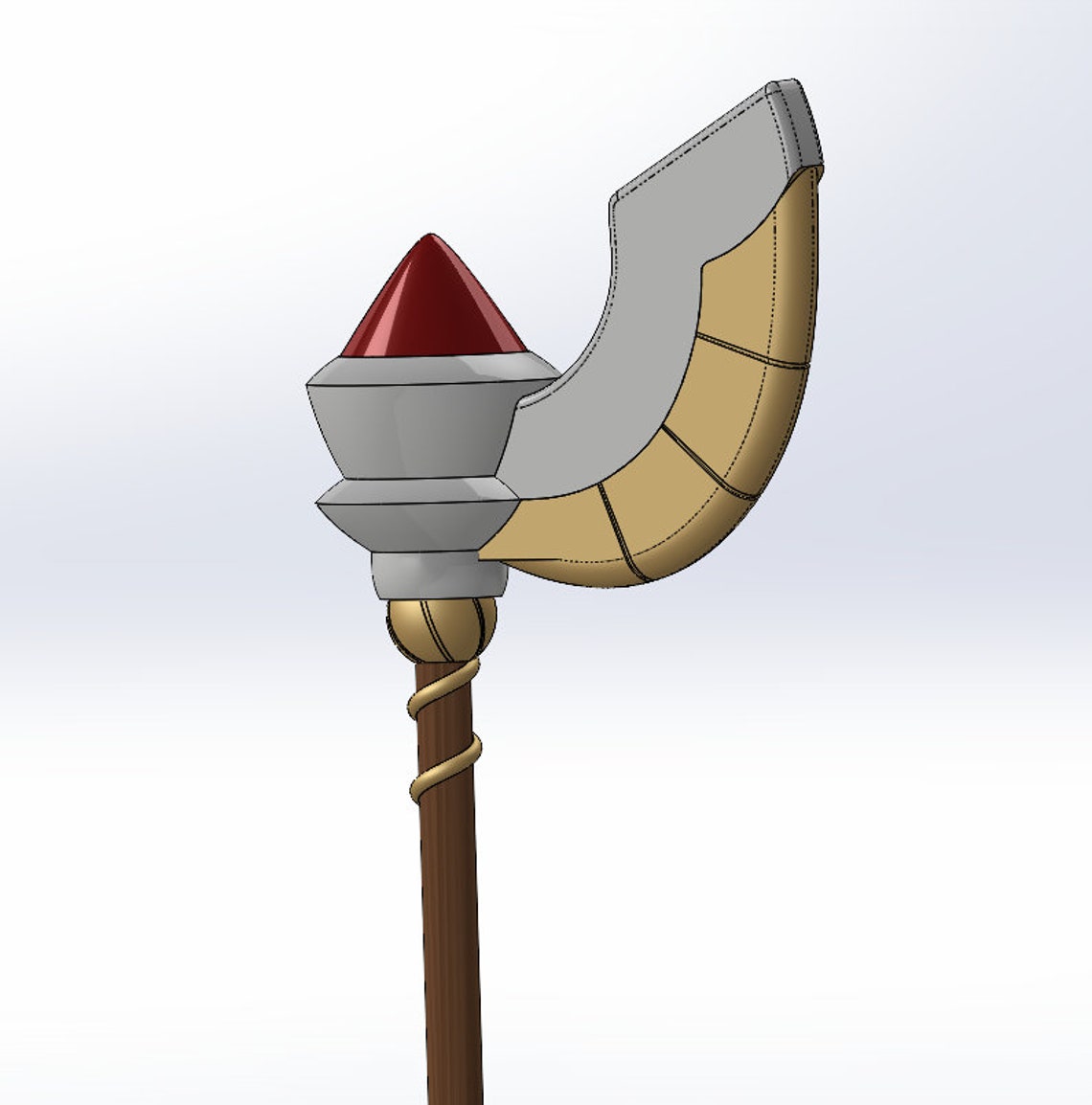 The Owl House Golden Guard Staff 3D Printable Files - Etsy