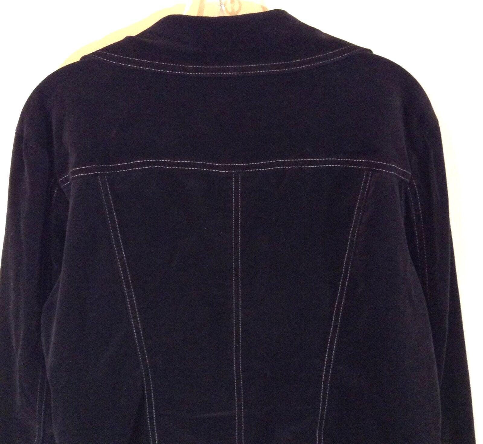 Vintage Y2K Fubu Black Faux Suede Jacket Women Plus Size 2X Cropped ...