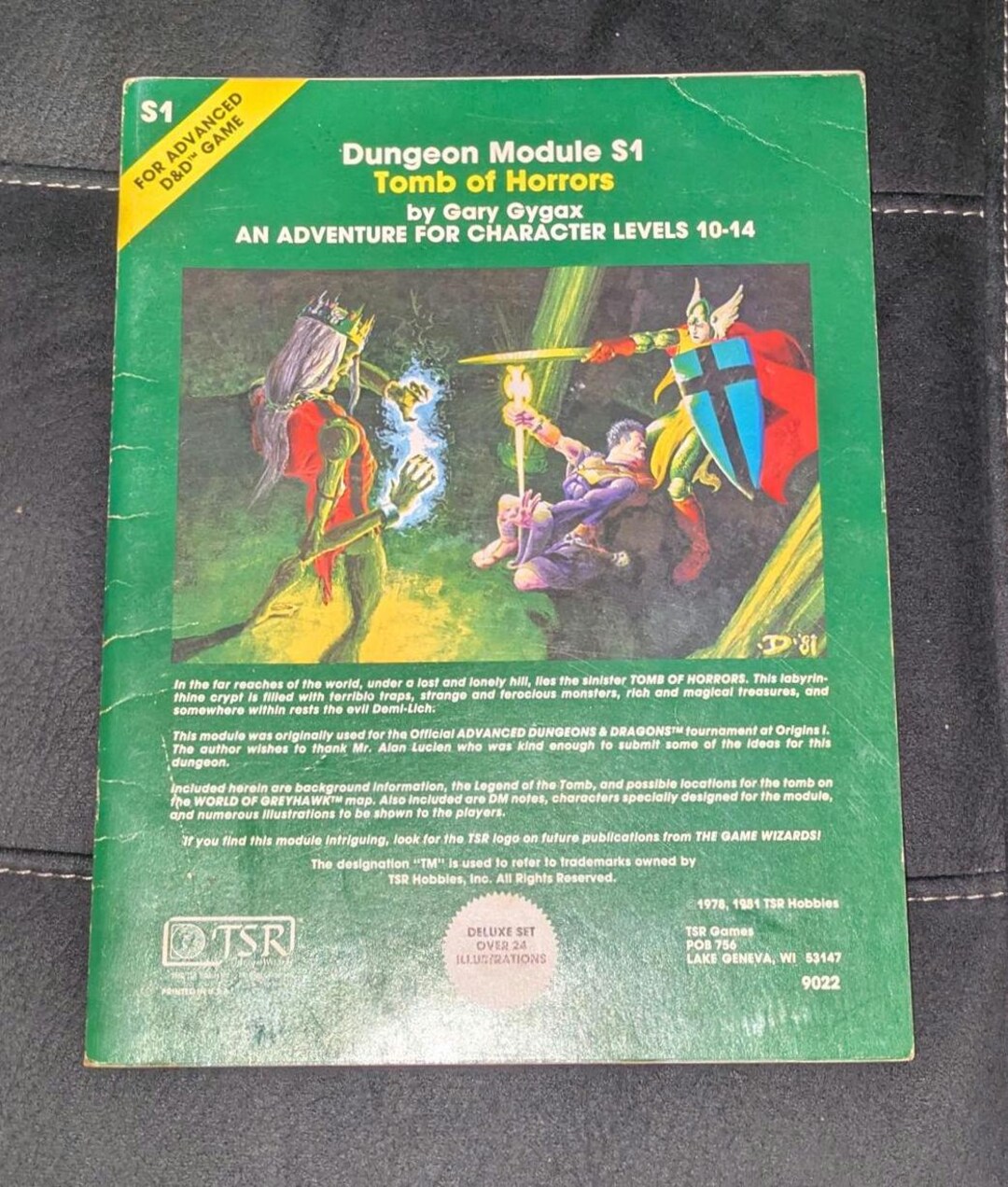 TSR Dungeon Module S1 Tomb of Horrors for Adnd - Etsy
